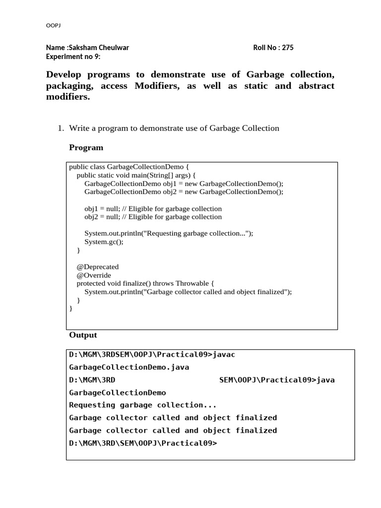 pr9_Saksham | PDF | Method (Computer Programming) | Computing