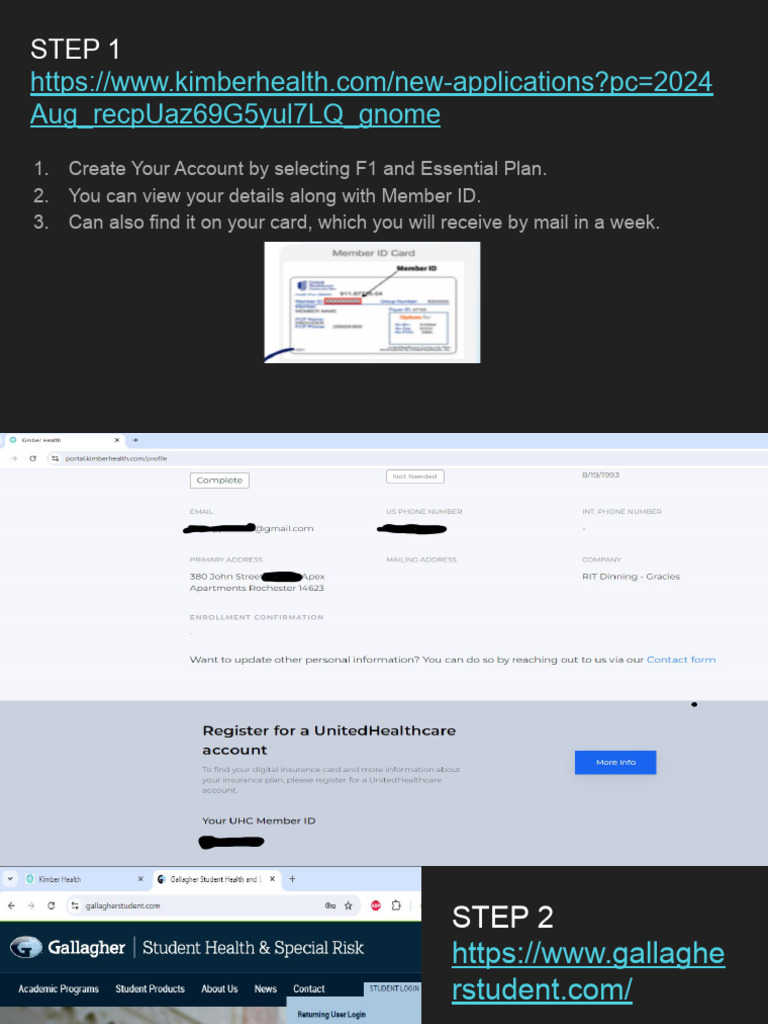 RIT Student Health Plan Enrollment Guide | PDF