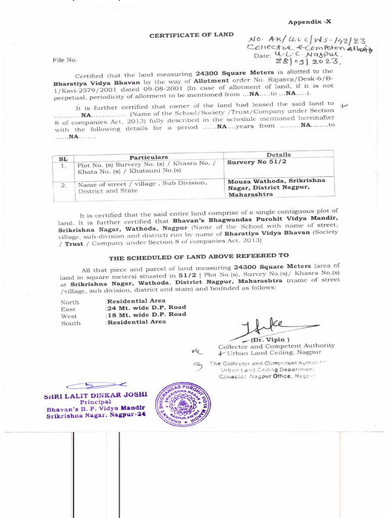 18 - Land Certificate | PDF