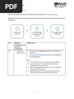 NUS International Student Admission Guide | PDF | University And ...