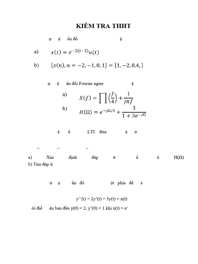 KIỂM TRA THHT 2 | PDF