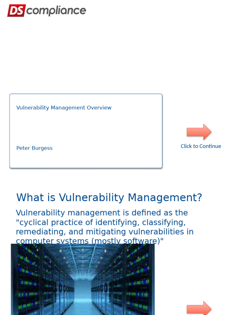 1 Vulnerability Management Overview | PDF | Vulnerability (Computing) | Security