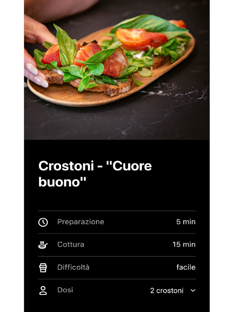 Ricetta Crostoni Cuore Buono | PDF
