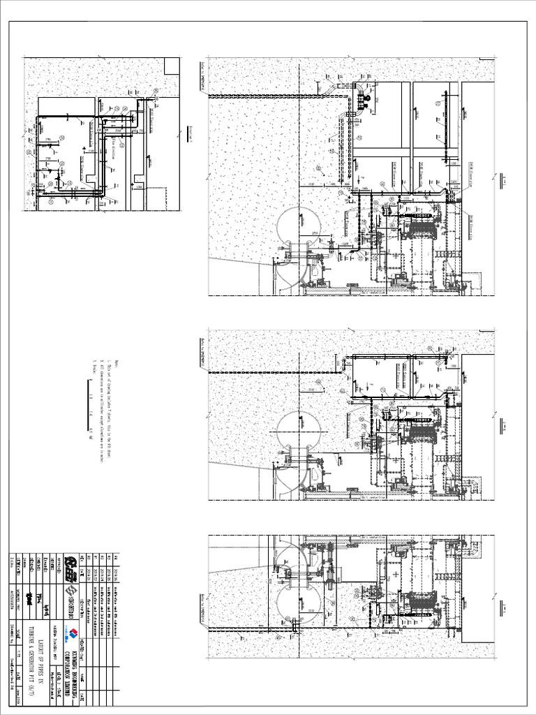 D-ME-HM-19 6 R4 Layout of Pipes in Turbine and Generator Pit | PDF