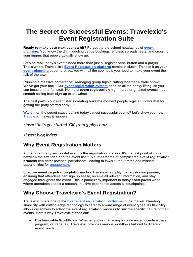 Event Registration Tools | PDF | Privacy | Brand