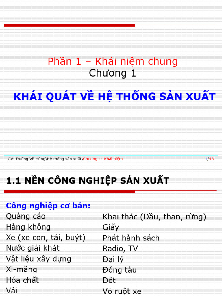 Chapter 1 Khai Niem | PDF