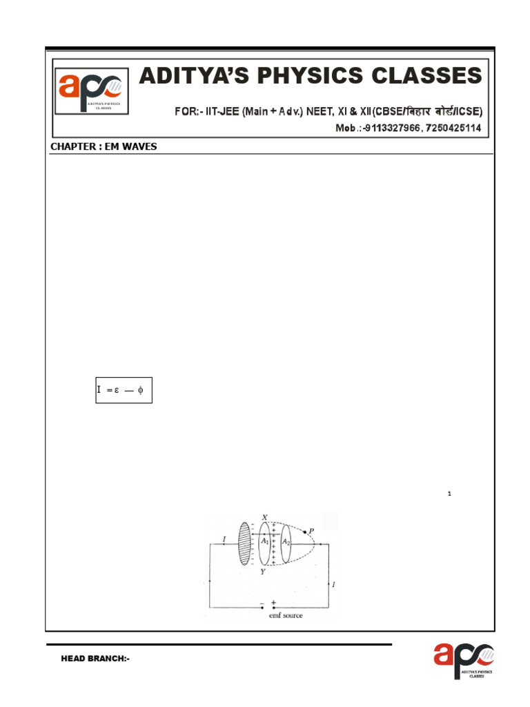 Wave Optics Theory - 04.01.2024 | PDF | Radio Wave | Electromagnetic Radiation