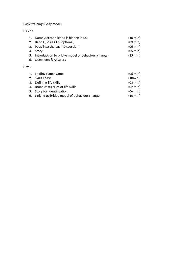 Basic Training 2 | PDF