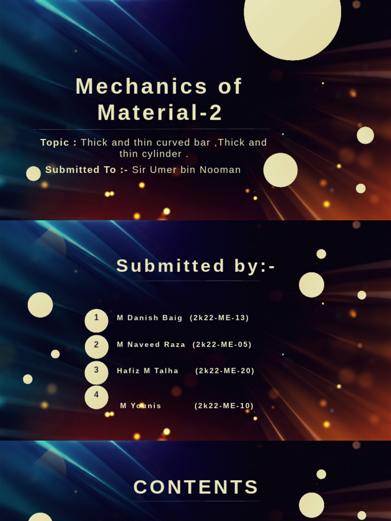 Mechanics of Material | PDF | Stress (Mechanics) | Bending