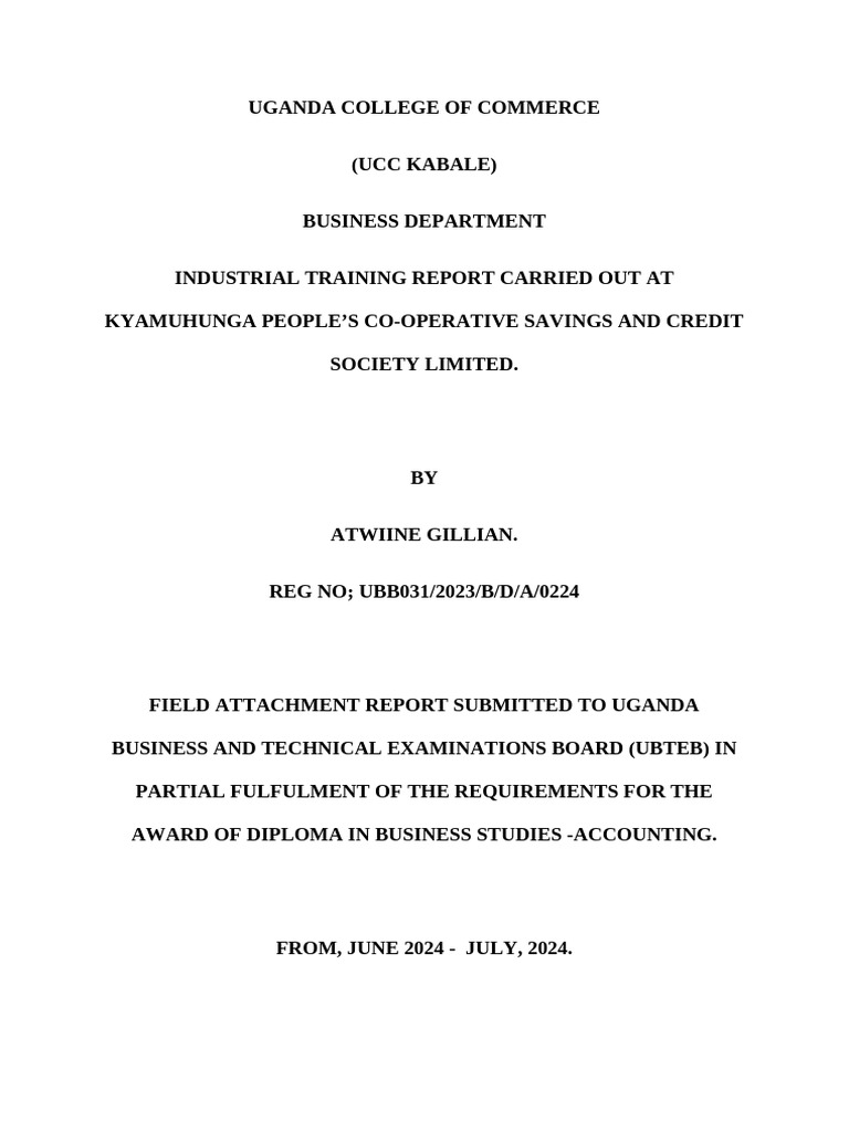 Uganda College of Commerce | PDF