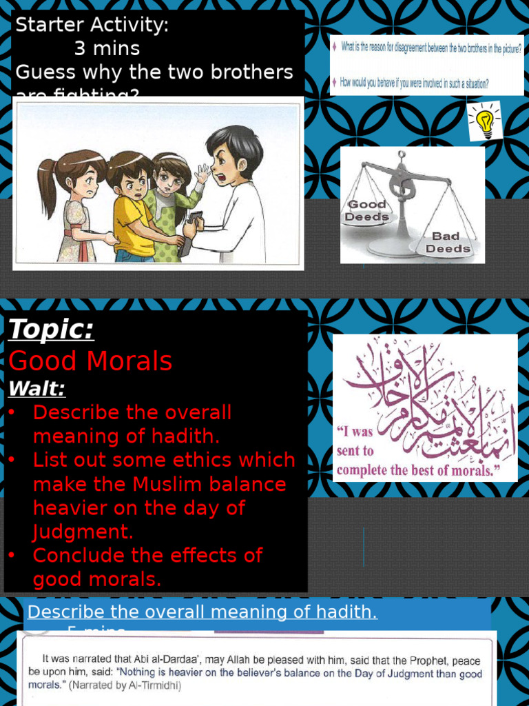 gr-3_good-morals | PDF | Morality | Hadith