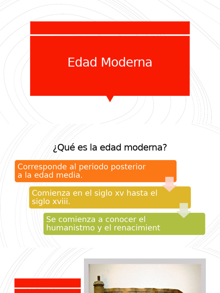 Características de la Edad Moderna | PDF