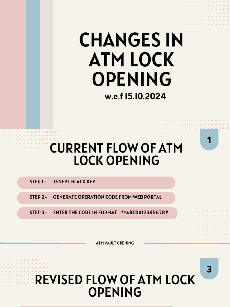Changes in Otc Lock Operation | PDF