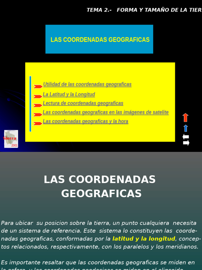 Coordenadas Geográficas | PDF | Latitud | Sistema coordinado