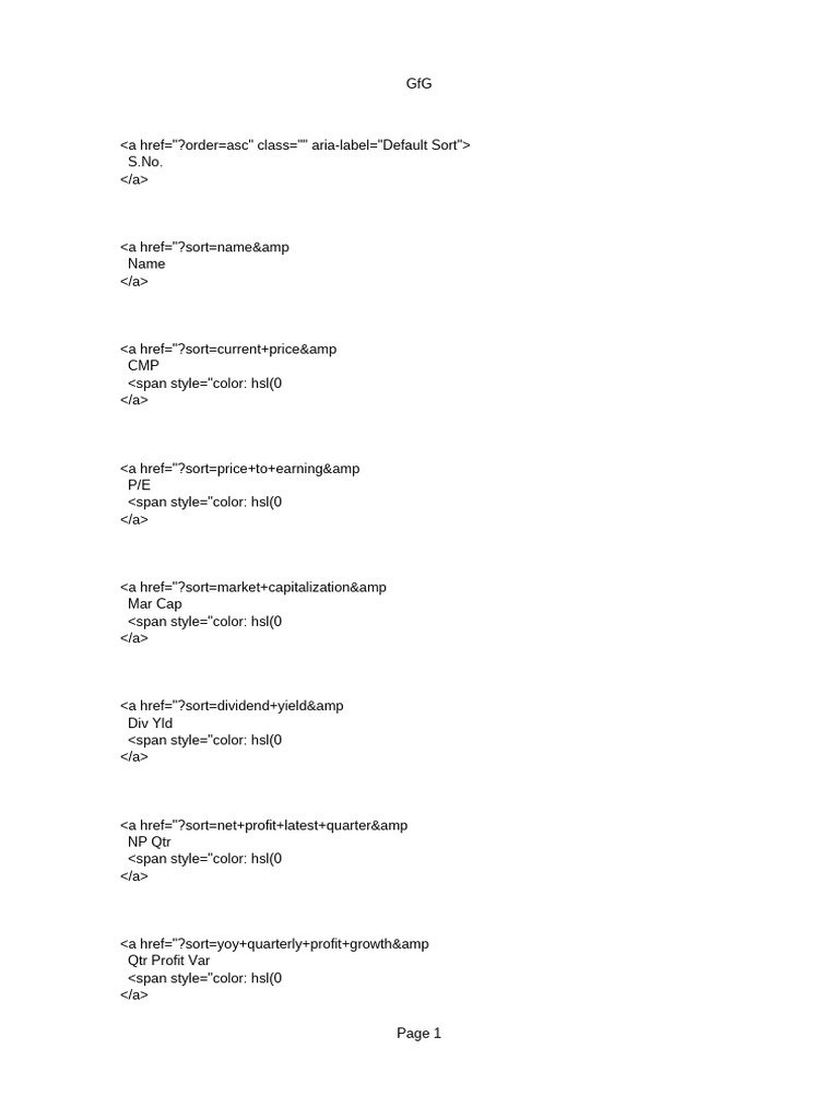 GfG | PDF | Free Cash Flow | Dividend