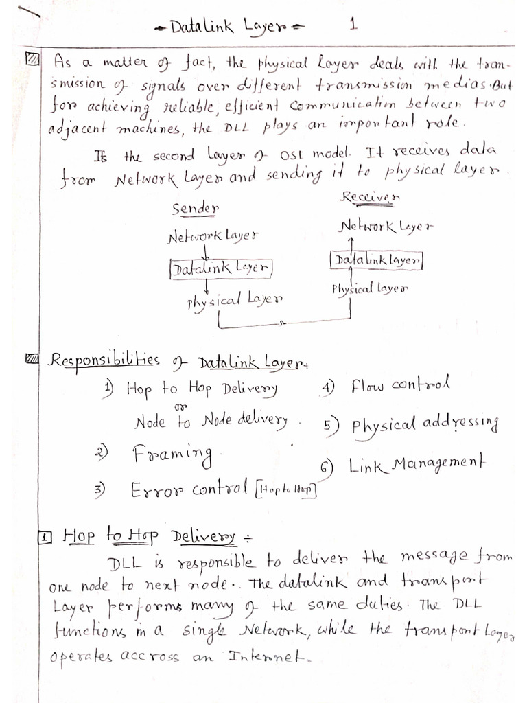 Datalink Layer | PDF