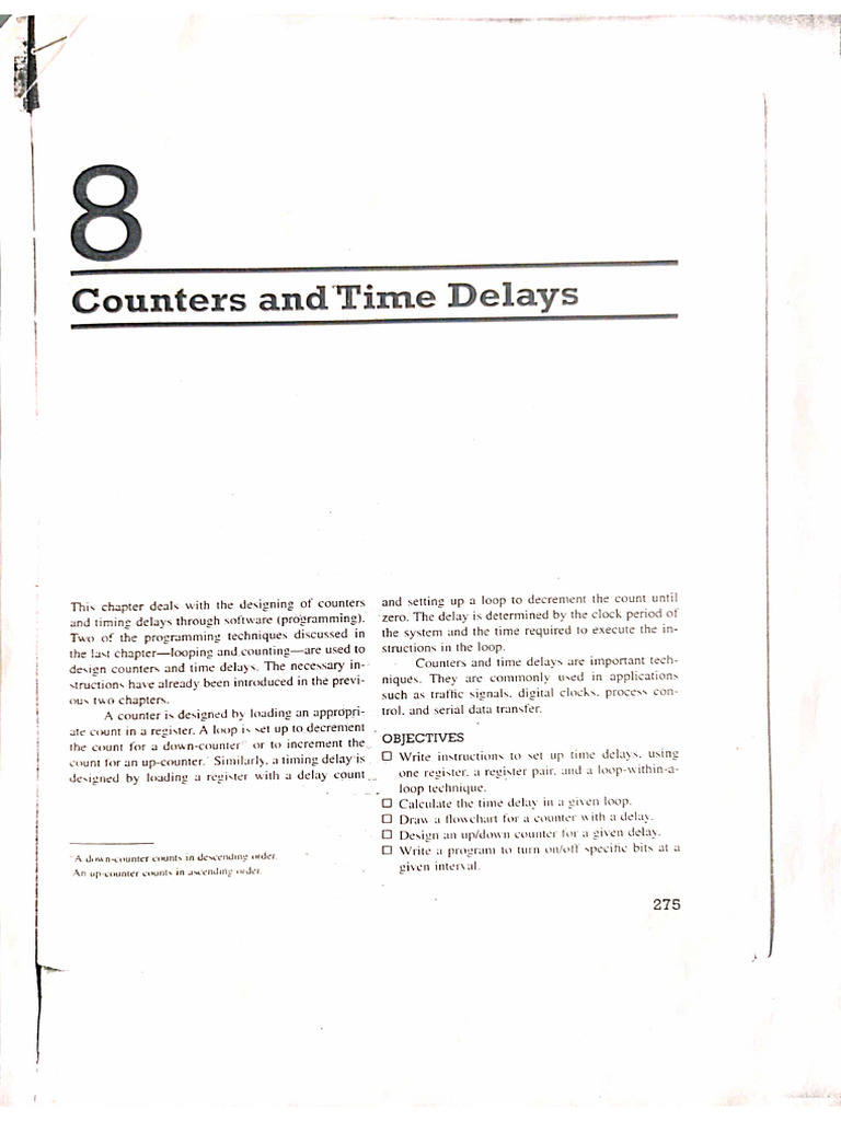 8.counters and Time Delay | PDF