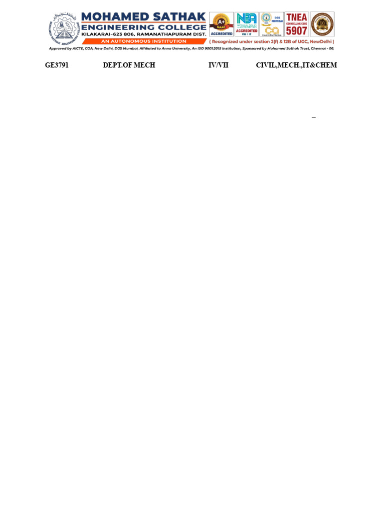 Ge3791 Unit I - V Notes | PDF | Liberty | Justice