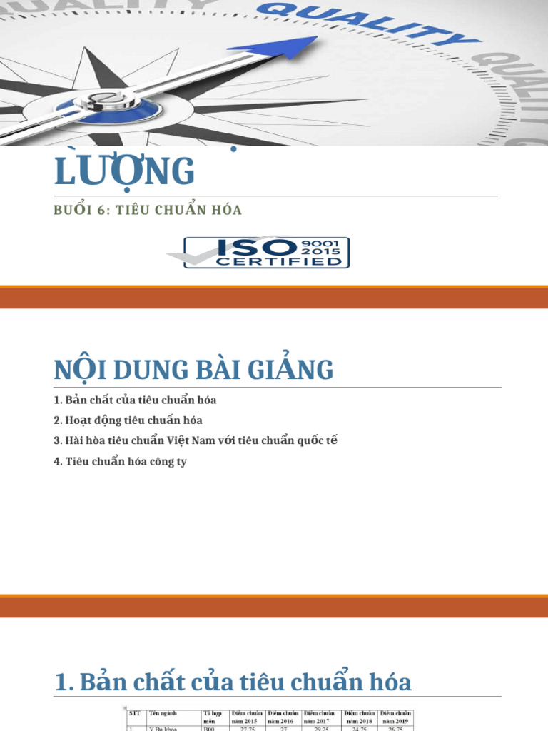 Buoi 6 Tieu Chuan Hoa | PDF