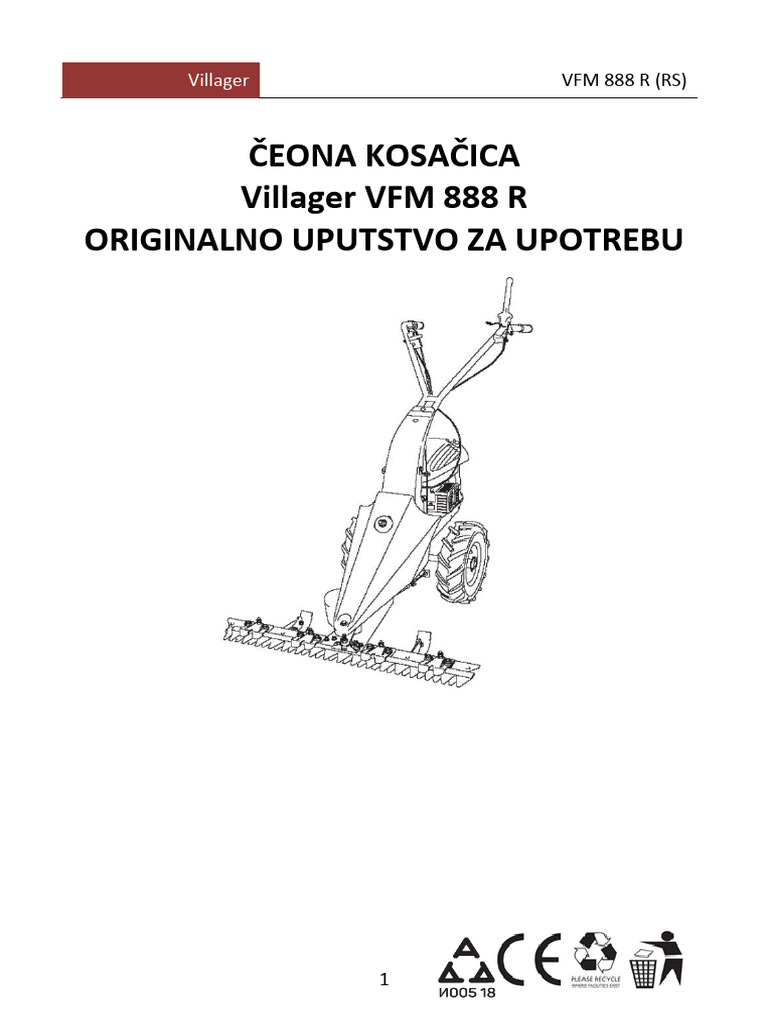 Villager VFM 888r Manual - May - 2021 Rs | PDF