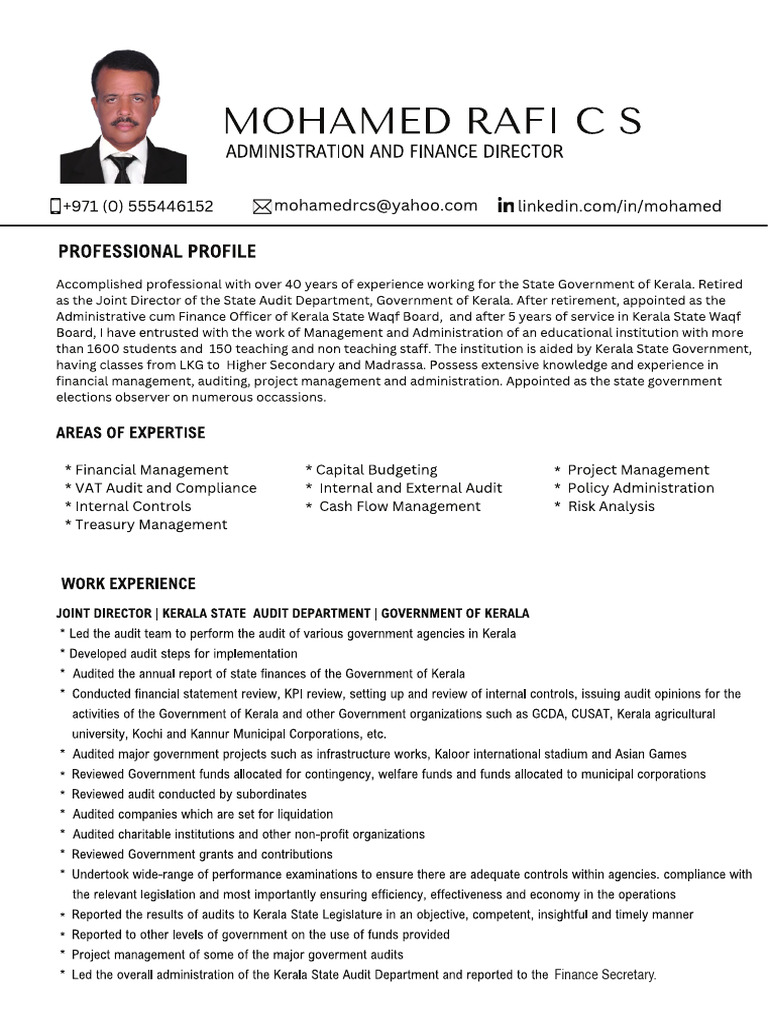 Mohmmed Rafi - CV (1) | PDF