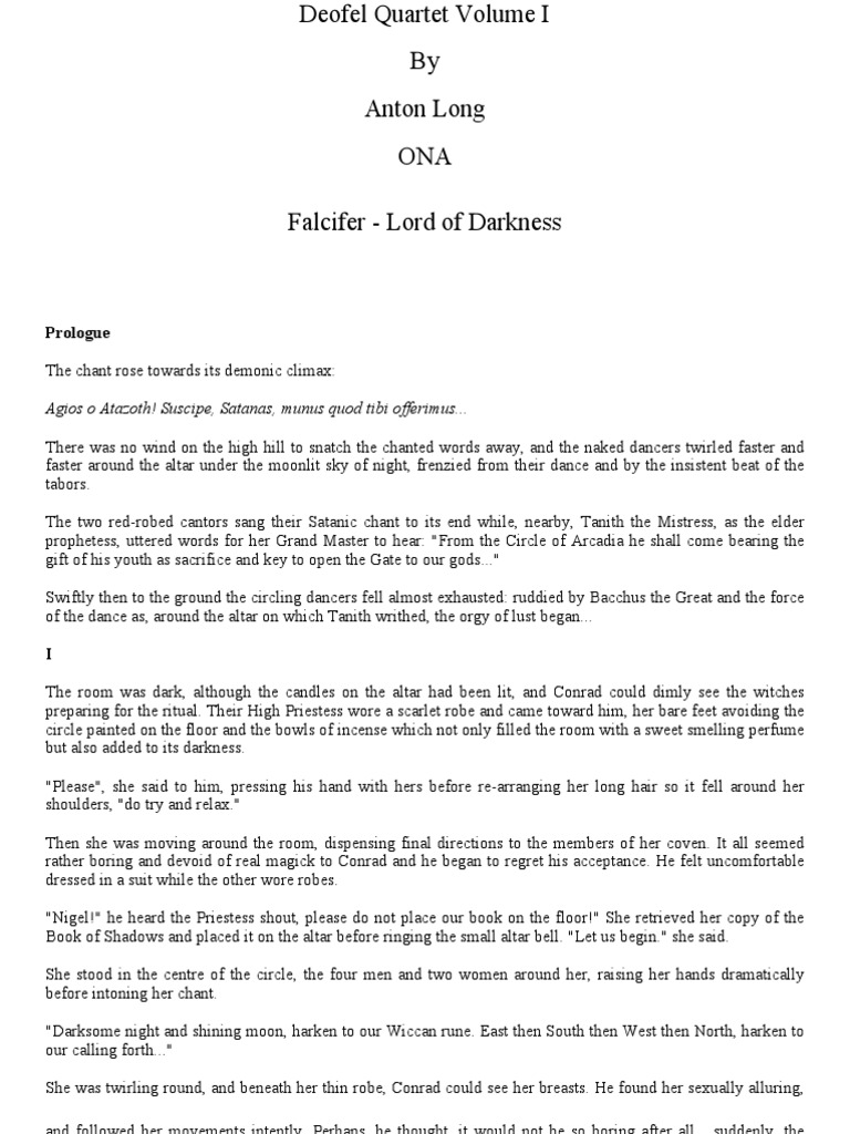 Falcifer - Lord of Darkness by Anton Long ONA | PDF | Magic (Paranormal ...