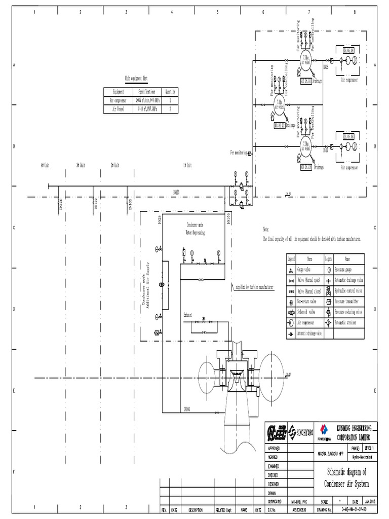 D-ME-HM-51-07-R0 Schematic Diagram of Condenser Air System | PDF