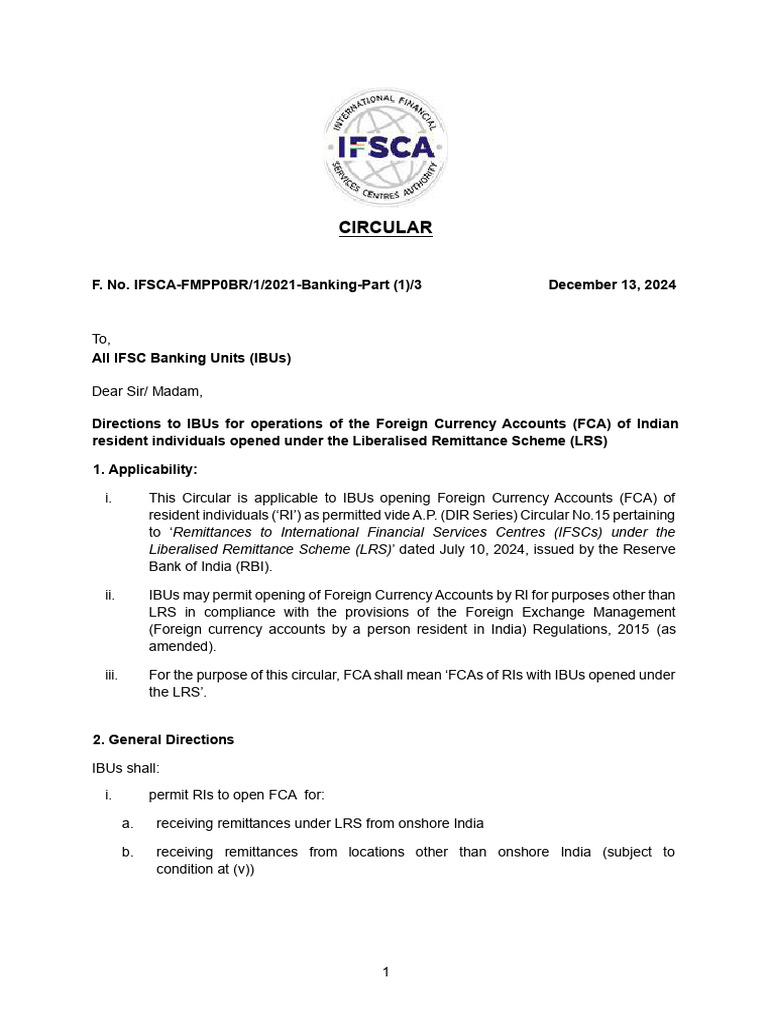 Revised Circular Lrs - pdf13122024033414 | PDF | Remittance