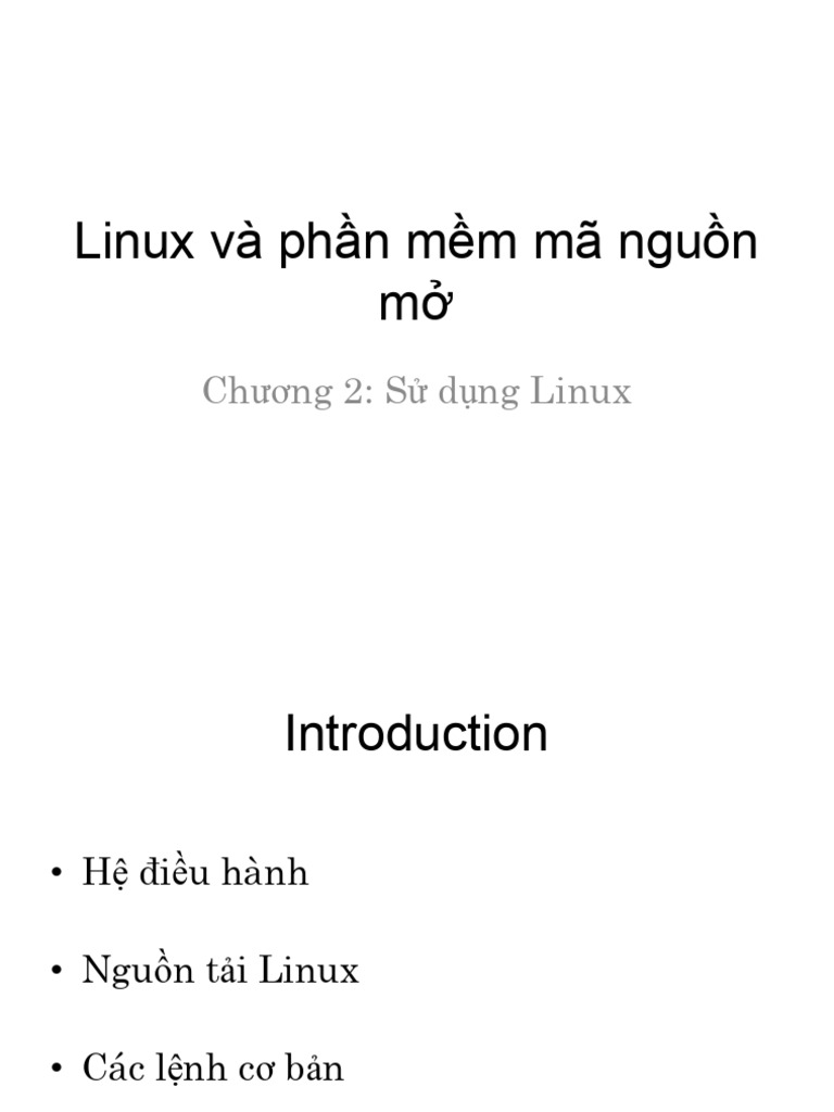 Su Dung Linux | PDF