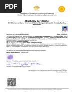 Formats for Disability Certificates | PDF | Disability | Visual Impairment
