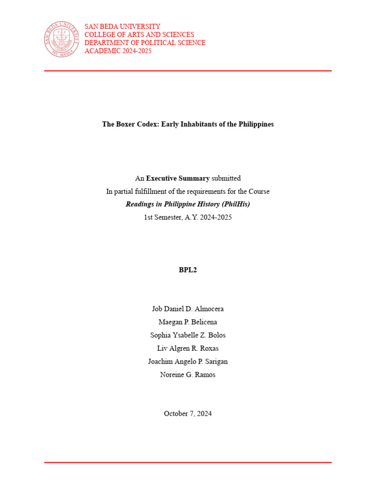 Executive Summary Boxer Codex.docx | PDF | Books