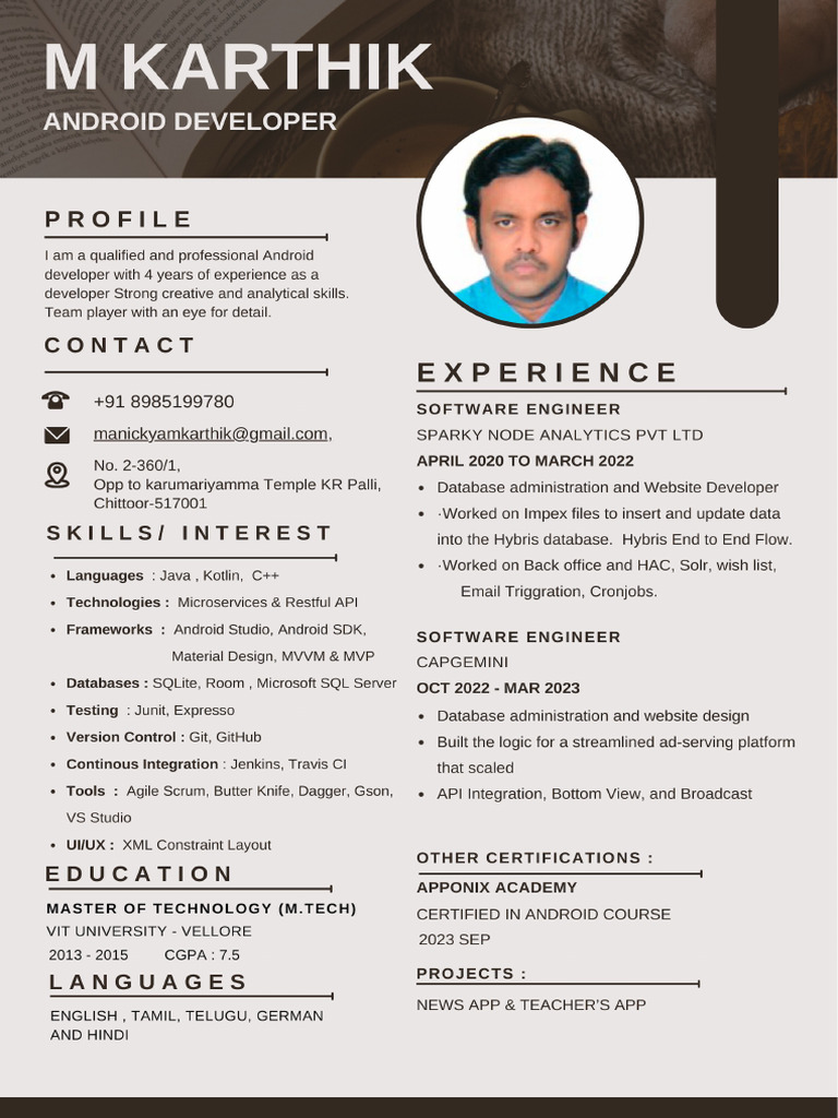 Karthik M (Apponix) | PDF