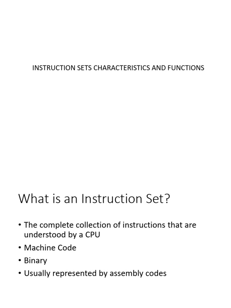Ch3 Instruction (1) | PDF | Integer (Computer Science) | 64 Bit Computing