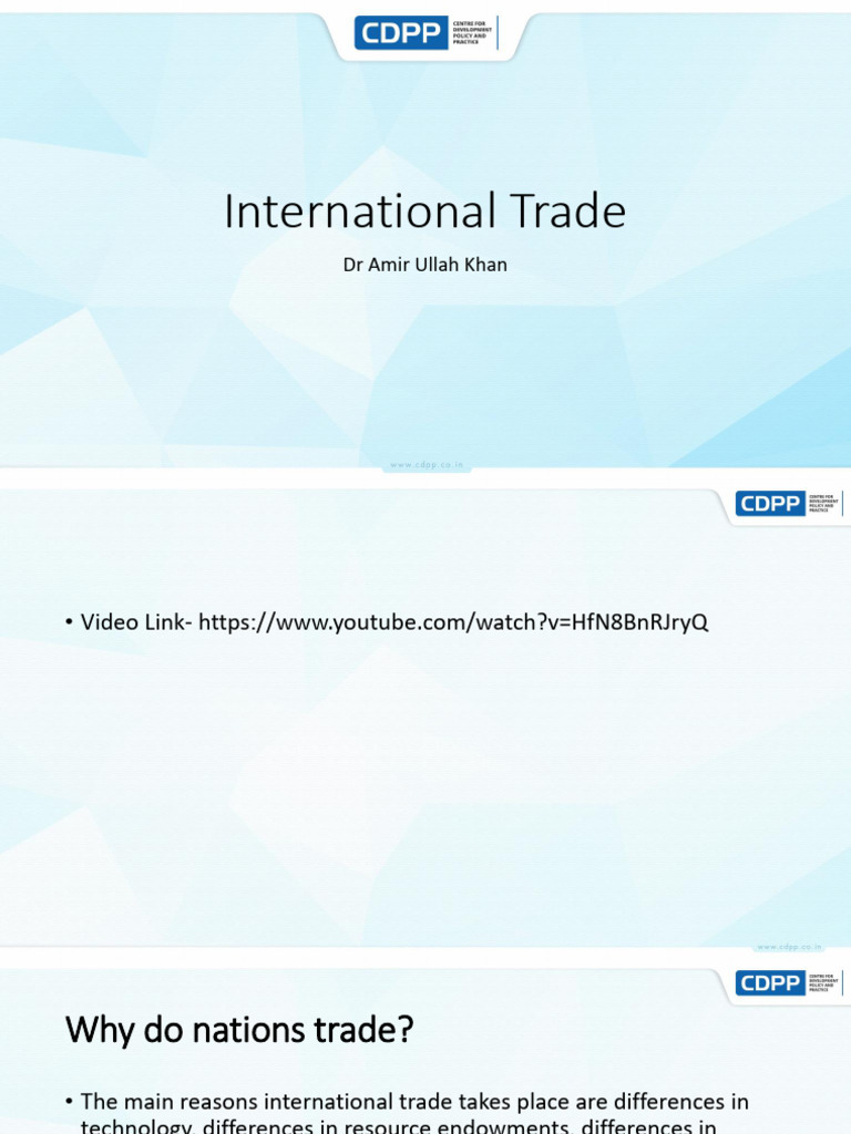 International Trade | PDF | Free Trade | Trade