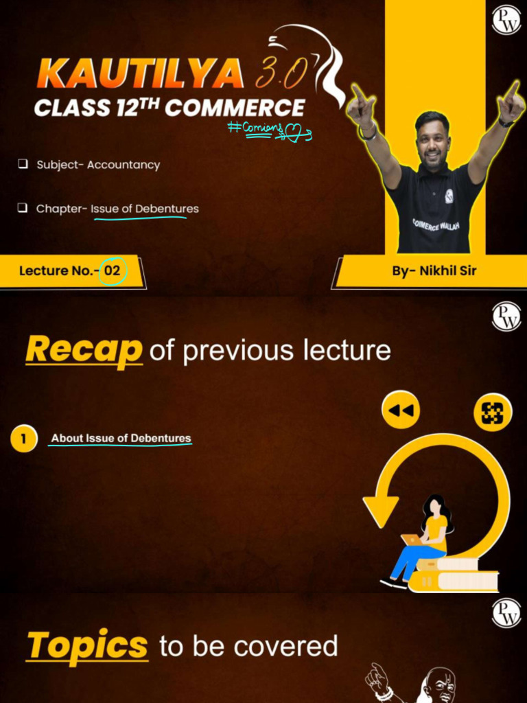 Issue of Debentures 02 - Class Notes | PDF