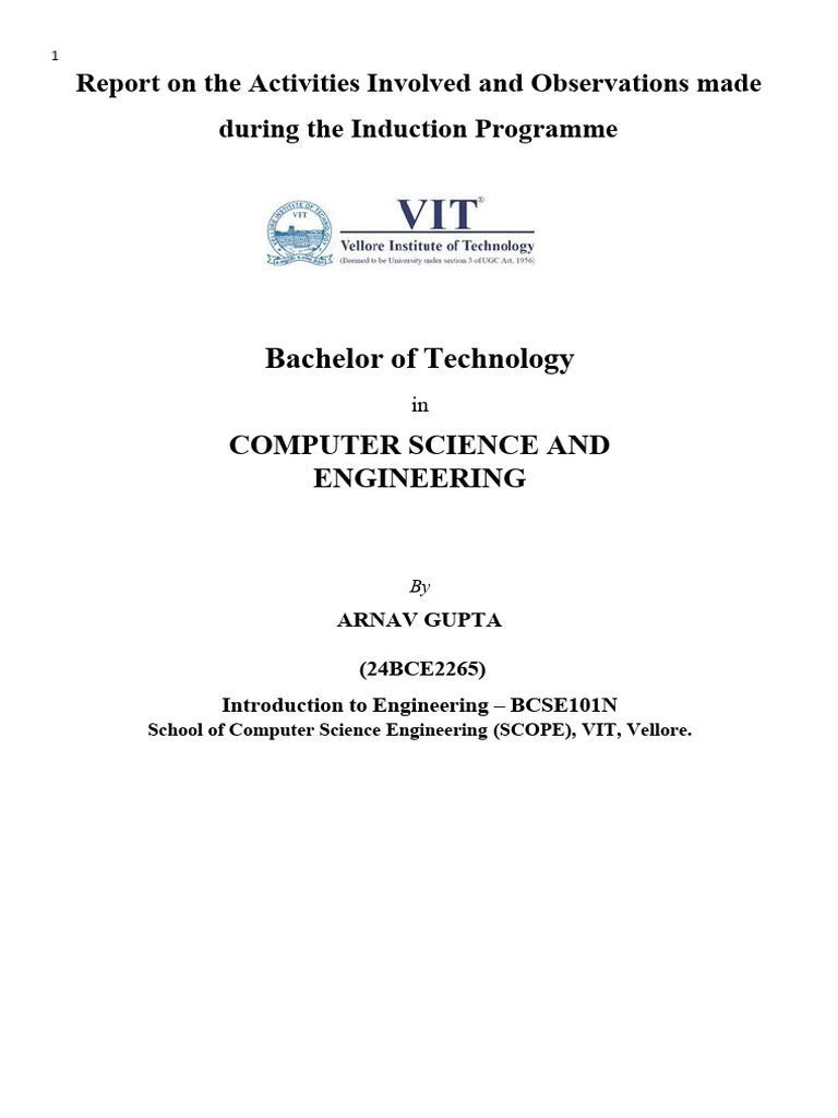 Arnav Gupta 24BCE2265 Report | PDF | Python (Programming Language) | Computer Programming