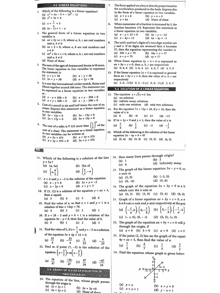 9th MCQ Worksheet 2.1700986365 | PDF