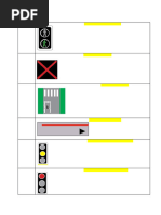 Road Sign Cheat Sheet | PDF | Lane | Traffic