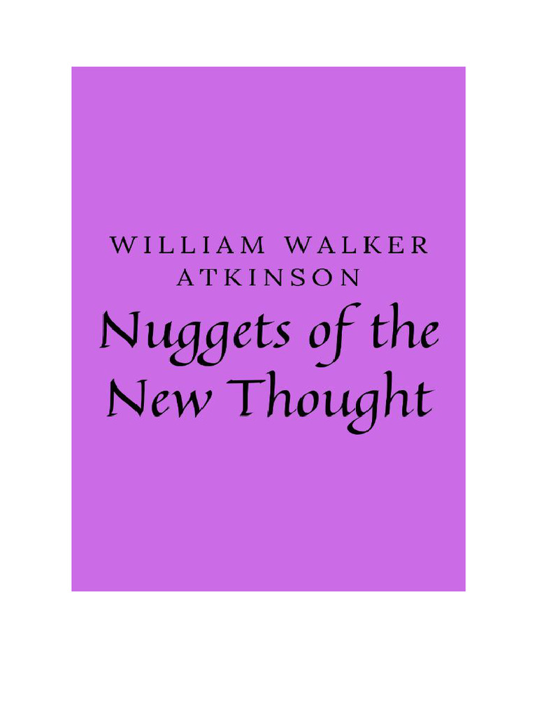 New Thought Nuggets Collection | PDF | Mind | Consciousness