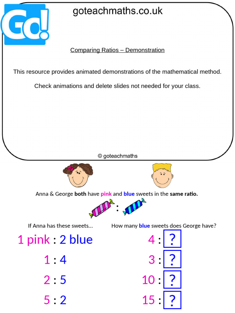 Animated Ratio Comparison Guide | PDF | Equations | Mathematics