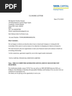 NOC Letter For Loan Account ICICI Bank Limited | PDF