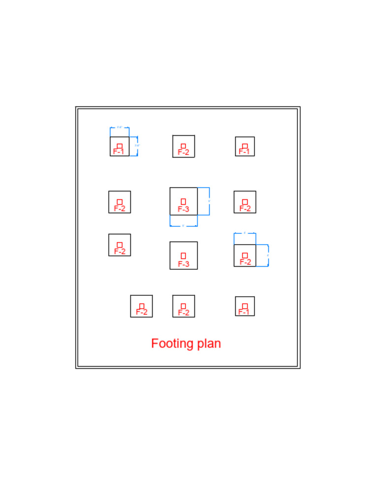 Footing Plan | PDF