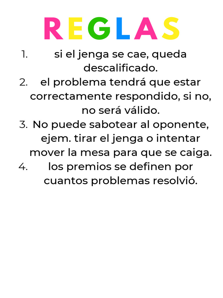 Reglas | PDF