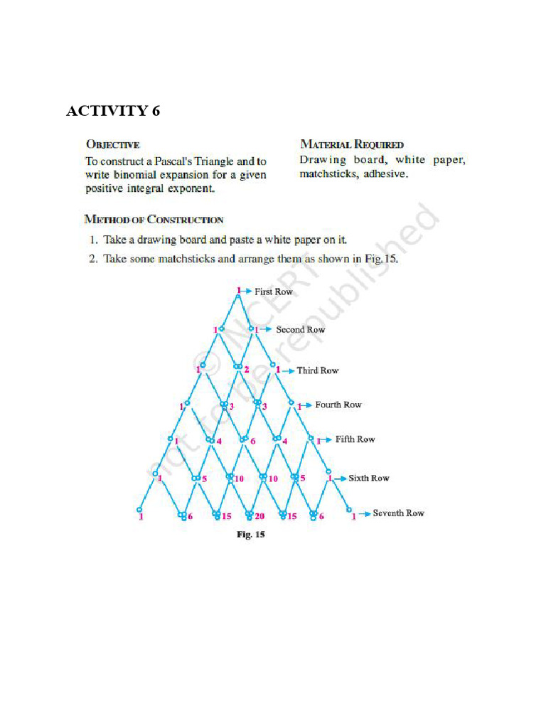 Math Lab Activity 6 To 10 Class 11 | PDF