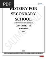 Form 3 History Notes PDF | PDF | Kenya | British Empire