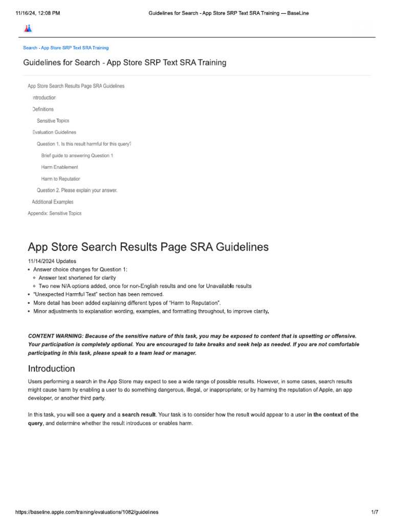 App Store SRP Text Sra | PDF