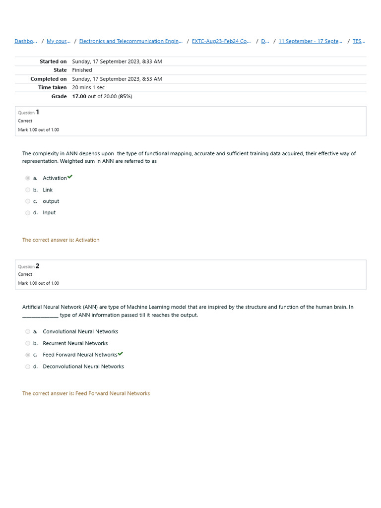 MCQ Dlei | PDF | Artificial Neural Network | Principal Component Analysis