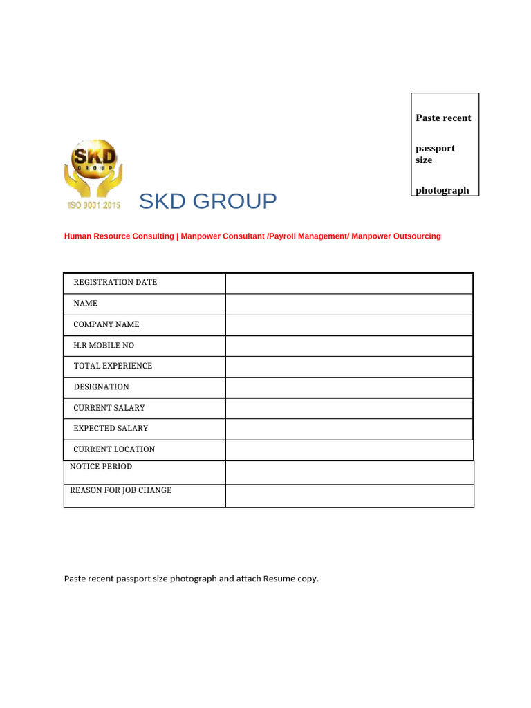 SKD Agreement Form | PDF