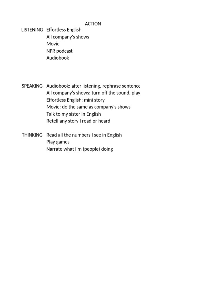 English Schedule | PDF