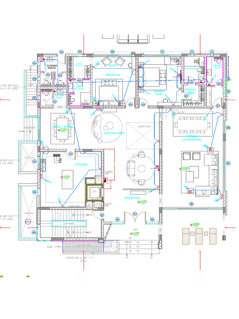P-613 - Ground Floor Power Layout Plan-Model | PDF